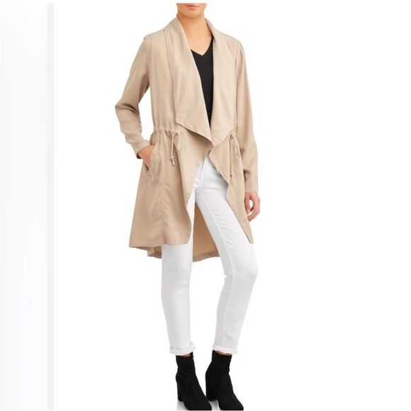 Max Jeans | Jackets & Coats | Max Jeans Long Drapefront Tencel Jacket ...